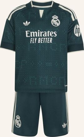 adidas Real Madrid 26/27 Mini-Ausw&auml;rtsausr&uuml;stung gruen