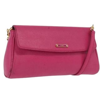 Fendi Pre-owned Vintage Leder Clutch - - Pre-owned - Damen - Rosa - ONE SIZE