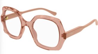 Chlo&eacute; unisex, Accessoires, Rose, Taille: 51 MM Oversized Square Optical Frame