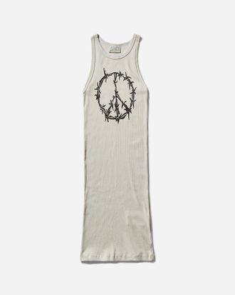 Aries Women s Peace Lightweight Vest Dress Alabaster