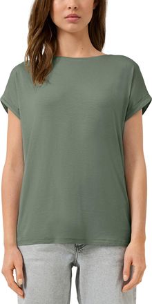 QS by s.Oliver Damen T-Shirt 2165942 Green XL
