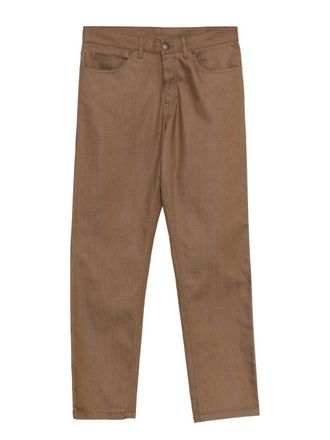 Moncler pantalon &agrave; taille ceintur&eacute;e - Marron