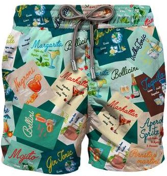 MC2 Saint Barth Short de bain imprim&eacute; Lighting