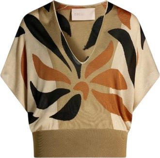 Circus Hotel Femme, Pulls, Multicolore, Taille: 40 FR Fiore Intarsio