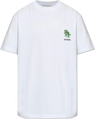 Iceberg Homme, Tops, Blanc, Taille: 2XL T-shirt avec patch