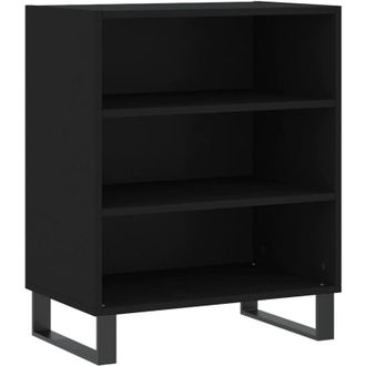 vidaXL Sideboard Schwarz 57x35x70 cm Holzwerkstoff Vidaxl