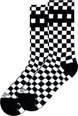 American Socks Socken Checkerboard B/W - Mid High
