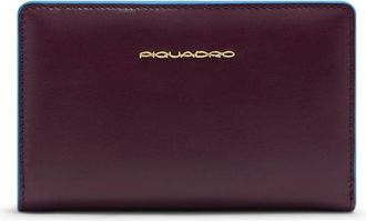Piquadro Femme, Accessoires, Rouge, Taille: ONE Size Portefeuille Bifold Bleu Carr&eacute;