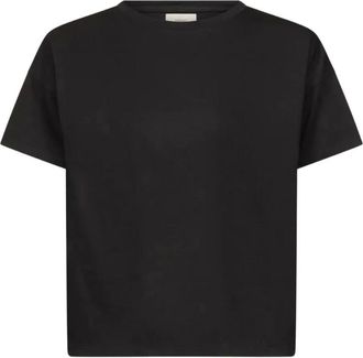 Loulou Studio Femme, Tops, Noir, Taille: 38 FR Basiluzzo LDS T-Shirt