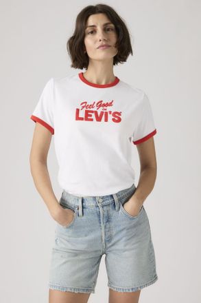 Levi's Graphic Favorite Ringer-T-Shirt - Damen - Wei&szlig; / Wei&szlig;
