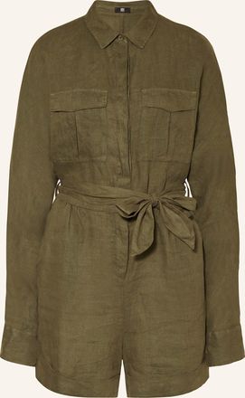 Riani Riani Leinen-Jumpsuit gruen
