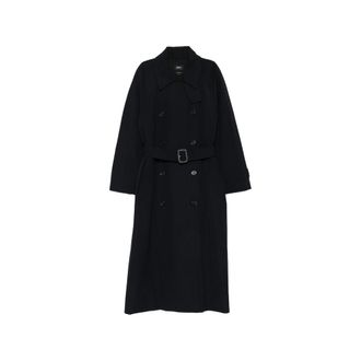 A.P.C. A. p.c. Belted Double-breasted Trench Coat