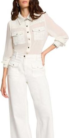 Morgan Femme 252-cgaby Chemisier, Ivoire M, 42 EU