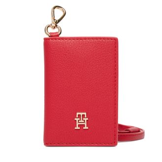 Tommy Hilfiger Kreditkartenetui Tommy Hilfiger Th Icon Cc Holder W/Strap AW0AW18480 Rot