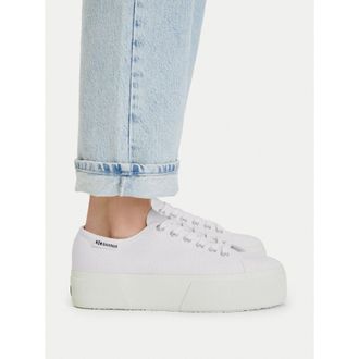 Superga Sneakers aus Stoff Superga 3790 Platform S3134MW Wei&szlig;