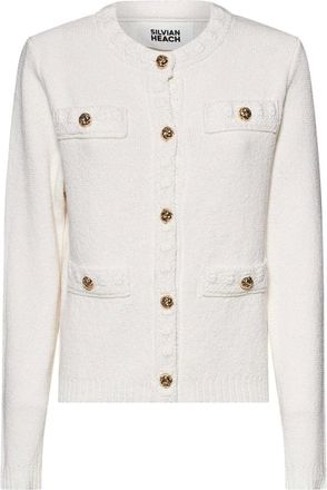 Silvian Heach Femme, Pulls, Blanc, Taille: 42 FR Farlawa Cardigan