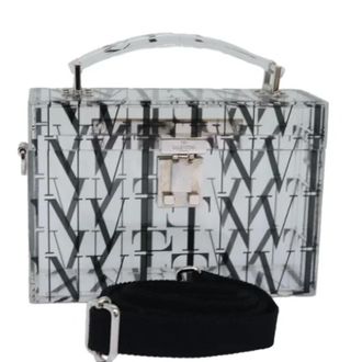 Valentino Pre-owned Plastik crossbody-taschen - - Pre-owned - Damen - Grau - ONE SIZE