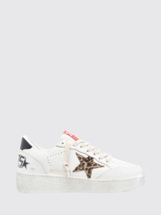 Golden Goose Baskets Ball Star 2 en cuir avec empi&egrave;cements &agrave; imprim&eacute; animalier effet us&eacute;