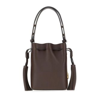 Valentino Garavani Kleine Ledertasche in Beutelform - - Bags - Damen - Braun - ONE SIZE