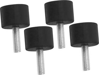 Soimiss 4 Stück Verstellbare Möbelfüße Gewindeschraube Gummipuffer Antirutsch Möbelgriffe Vibrationsdämpfer für Tisch Stuhl Bett Teiliges Möbelbeinstopper