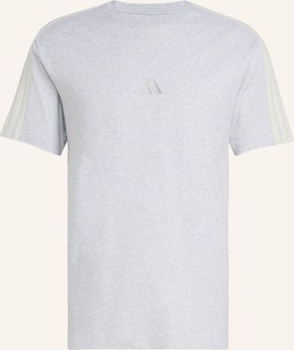adidas Adidas Kit 3-Streifen T-Shirt, Regul&auml;r Geschnitten grau