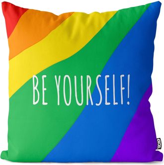 Void Watches Be Your Self Pride Kissenbezug Kissenhülle Polyester wasserfest Outdoor Indoor, Kissen Größe:40 x 40 cm