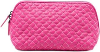 Bottega Veneta Pochette matelass&eacute;e en cuir nappa Pre-owned - Femme - Pre-owned - Rose - Taille: ONE Size
