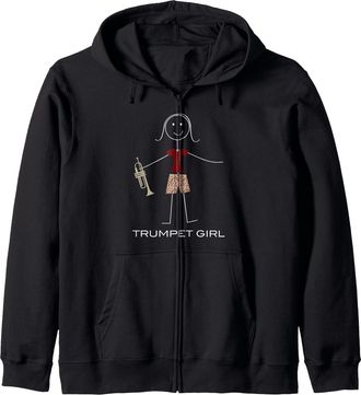 Whyitsme Design Lustige Frauen Trompete M&auml;dchen Trompetenspieler Kapuzenjacke