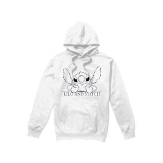 Lilo & Stitch Sweat &agrave; Capuche - Homme (S) (Blanc)
