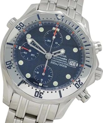 Omega Montre vintage Pre-owned 2598.80 - Homme - Pre-owned - Bleu - Taille: ONE Size
