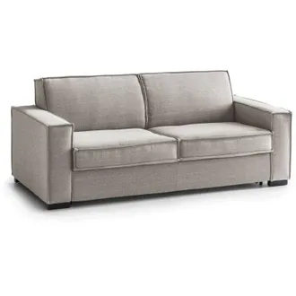 Dmora Festes Sofa Daarn, 3-Sitzer-Sofa, 100% Made in Italy, Wohnzimmersofa aus Stoff, mit schmalen Armlehnen, Cm 200x95h90, Turteltaube - Dmora