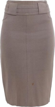 Alaia jupe crayon mi-longue (années 1980) - Tons neutres