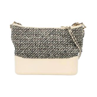 Chanel Pre-owned Medium Tweed and Lambskin Gabrielle Crossbody - - Pre-owned - Damen - Beige - ONE SIZE