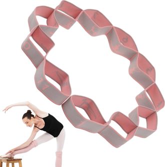 Generico Yogagurte zum Dehnen, Yoga-Dehnungsgurt, physischer Beindehnungsgurt mit Schlaufen - Widerstandsbänder für Beine, Stretch-Ausrüstung für Fitnessstudio