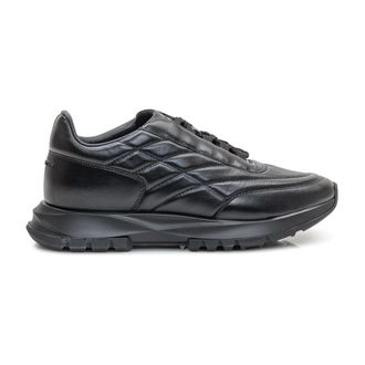 Givenchy Trainers Sneakers aus gl&auml;nzendem- gepolstertem Leder - - Shoes - Herren - Schwarzk - 41 EU