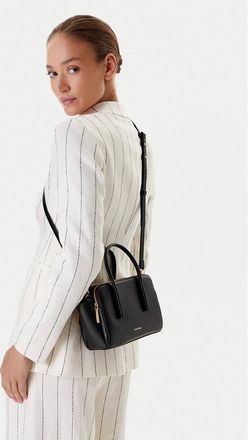 Calvin Klein Handtasche Carryall Micro Leather Tote LV04F3057G Schwarz