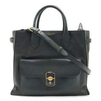 Balenciaga Sac &agrave; main dapr&egrave;s-midi Padlock en cuir Pre-owned - Femme - Pre-owned - Vert - Taille: ONE Size