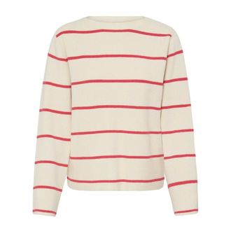 Ichi Ichi, Femme, Pulls, Beige, Taille: 42 FR Maille &agrave; col rond