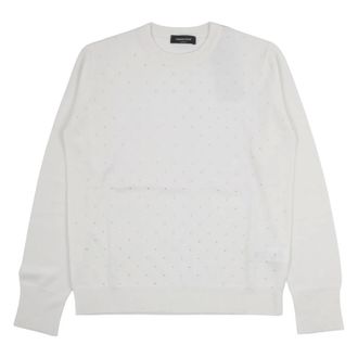 Fabiana Filippi Femme, Pulls, Blanc, Taille: 38 FR Pulls &agrave; col rond