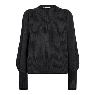 Co'Couture Femme, Pulls, Noir, Taille: 40 FR V-neck Tricots