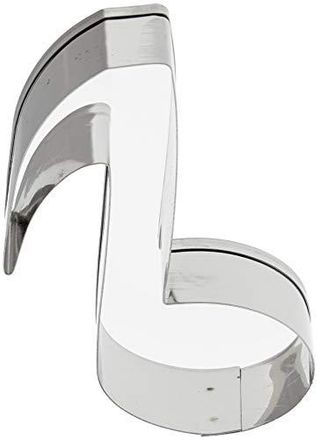 St&auml;dter Staedter Emporte-pi&egrave;ce en Forme de Note en Acier Inoxydable, Argent, 7.5 cm