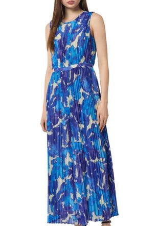 Comma Plissiertes Chiffon-Kleid