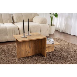 Calicosy Calicosy - Table Basse en Pin Atlantique, 40x80x40 cm, Pour la Maison