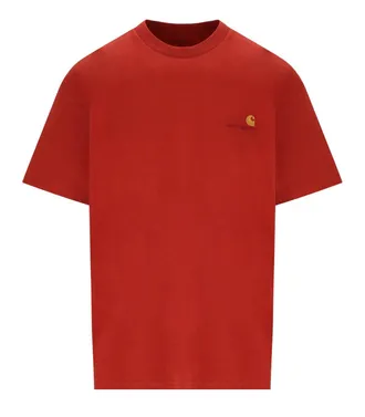 Carhartt Work in Progress T-SHIRT S/S AMERICAN SCRIPT OXIDE RED CARHARTT WIP