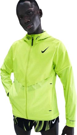 Nike Jacke f&uuml;r Herren, mit Kapuze, Storm-FIT, Laufen (Volt Farbe/Schwarz)