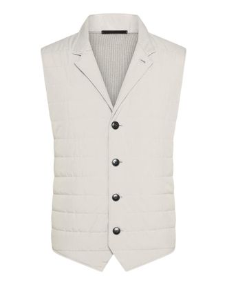 Hackett Hybrid-Steppweste Satorial mit gestricktem R&uuml;ckenteil und Reverskragen in