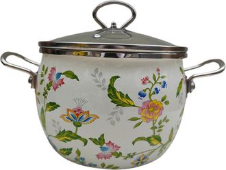 Garneck Emaille Suppentopf Mit Deckel Kochtopf Für Küche Haushalt Schmortopf Emaille-topf Mehrzweck-suppentopf Brühtopf Küchenutensilien Restaurantkochtopf