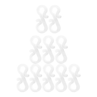 Artibetter NUOBESTY 50 St&uuml;ck S F&ouml;rmige Weihnachtshaken Wei&szlig; Kleiner Ornamenthaken aus Robustem Material zum Aufh&auml;ngen von Weihnachtsbaumschmuck und Lichterketten