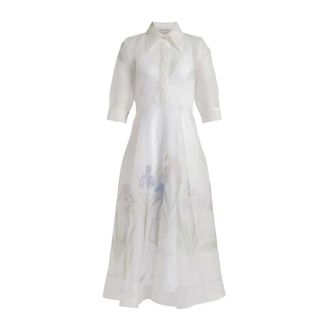 Alberta Ferretti Damen, Kleider, Wei&szlig;, LGr&ouml;&szlig;e