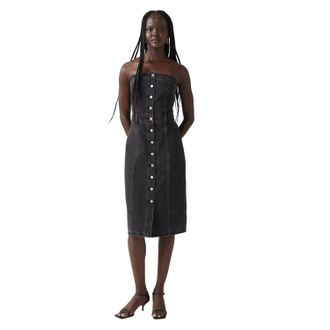 Levi's Midikleid f&uuml;r Damen, Denim (Schwarz)